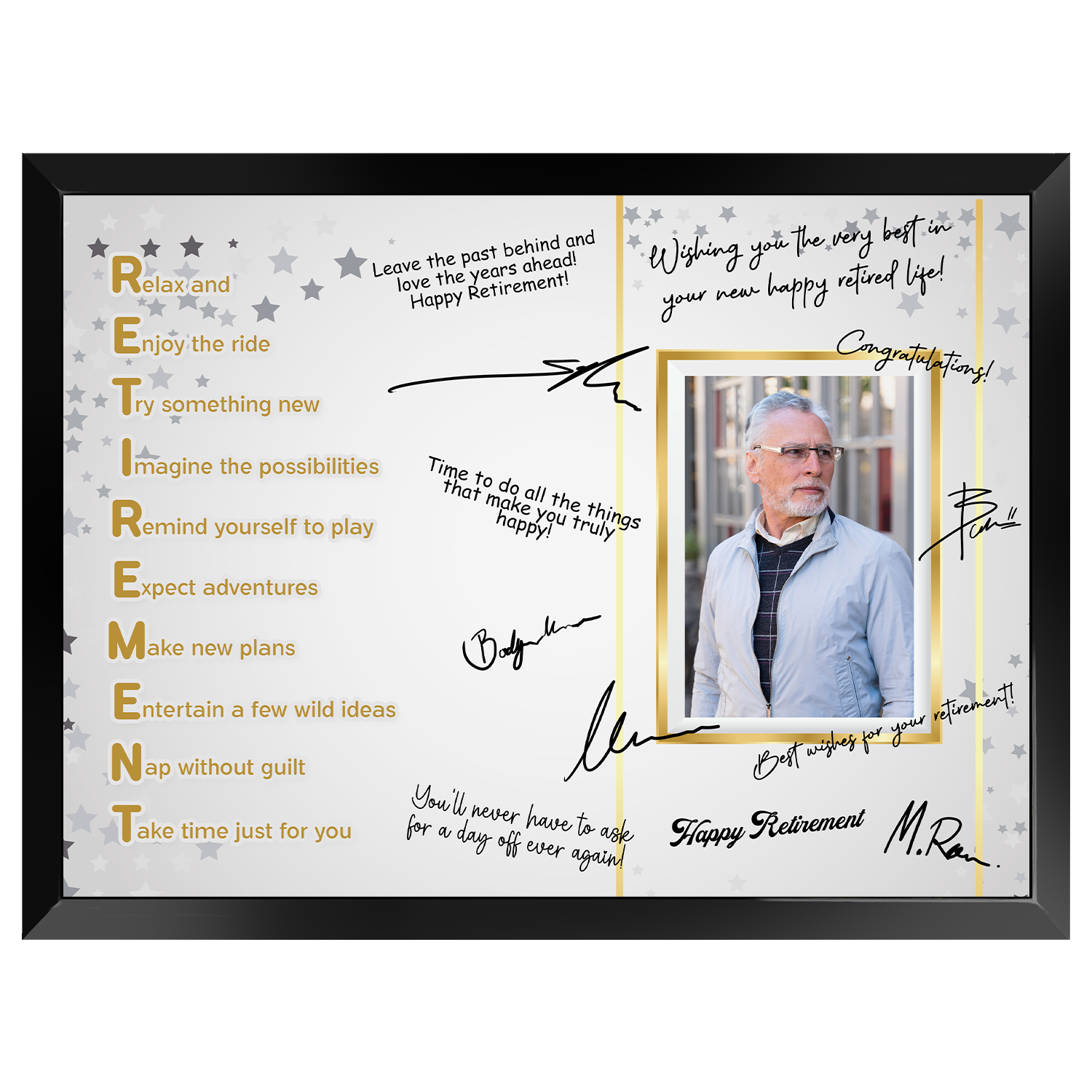RETIREMENT Acronym Plaque – Signature Keepsake Gift – Awards Co